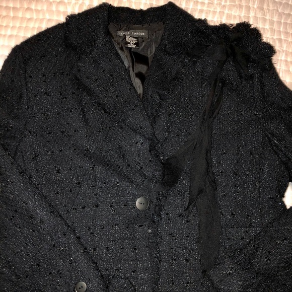 Anne Carson | Jackets & Coats | Anne Carson Shabby Chic Jacket Nubby ...